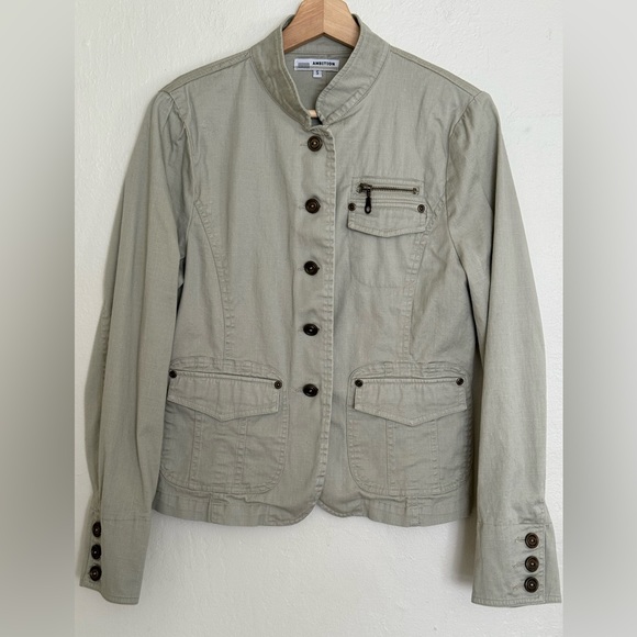 ambition | Jackets & Coats | Ambition Jacket With Buttons High Neck ...